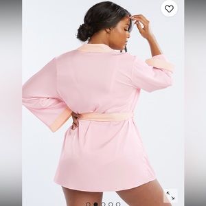 Savage X Fenty | Intimates & Sleepwear | New Satin Like Short Pink Robe ...